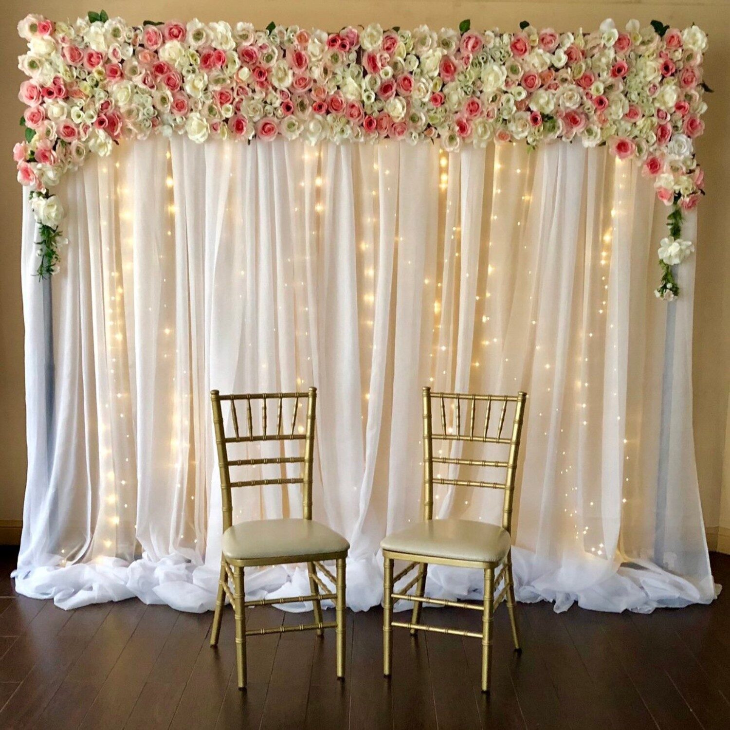 Gradient Ombre Flower Wall Rental Kingston | Marquee King